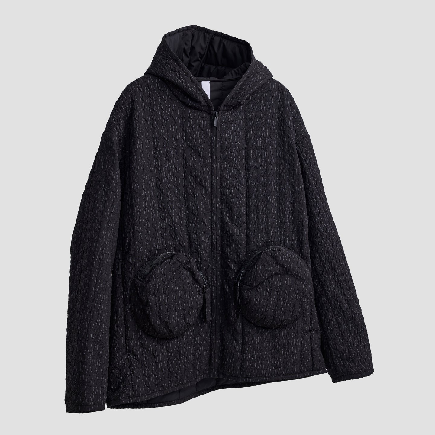 KAMON Eastern-Inspired Padded Jacket with Hood – Sustainable Fashion ...